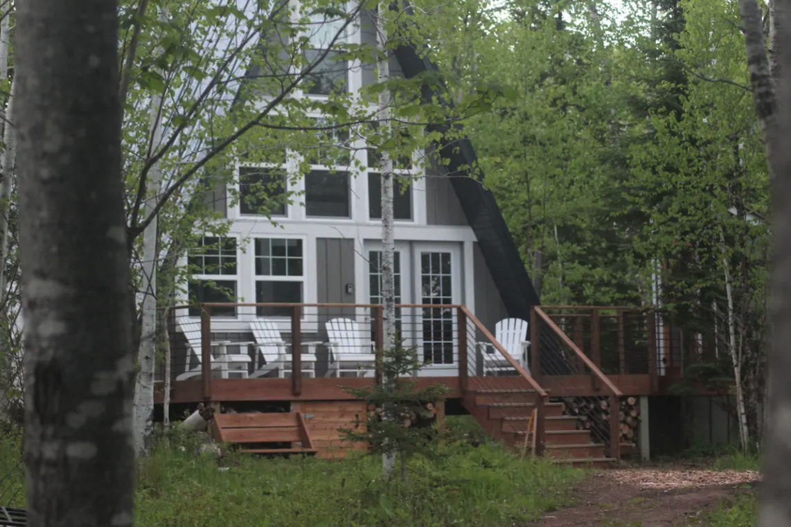 River Run, A Riverfront A-Frame Cabin Up North, Is An Impossibly ...