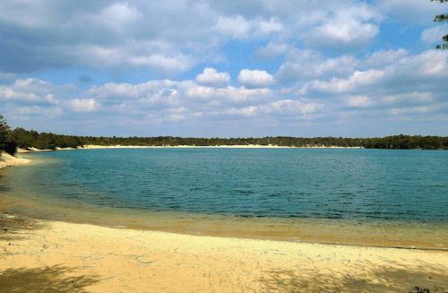 Hidden Lake In New Jersey With Bluest Water