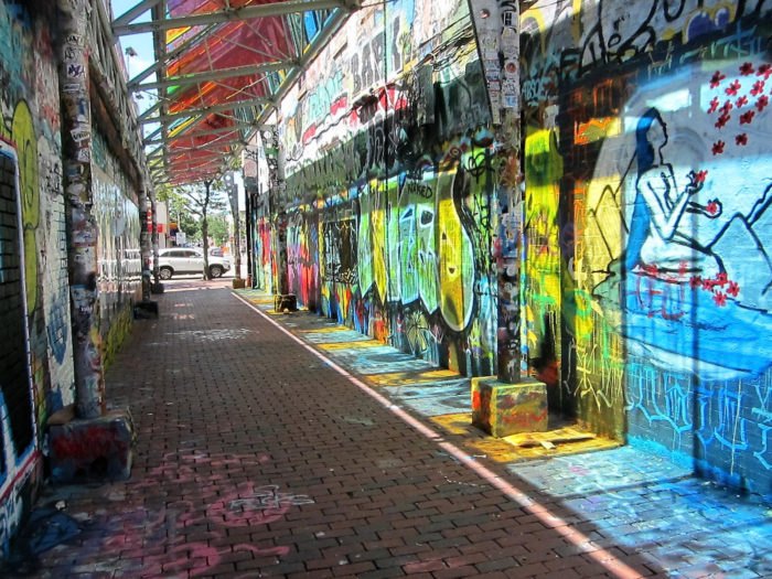 Modica Way In Massachusetts Is Covered With Art And Stained Glass