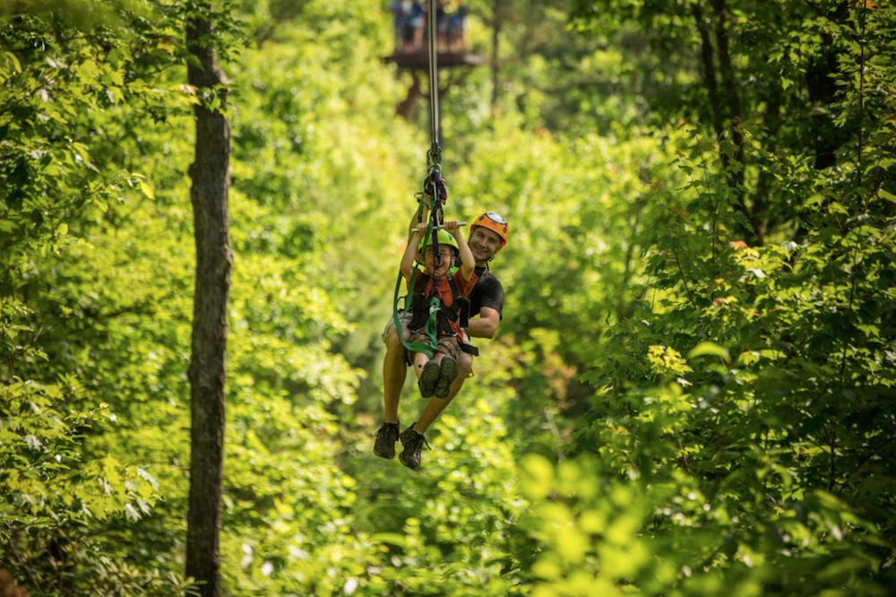 Ride On One Of The Longest Ziplines In Tennessee At CLIMB Works