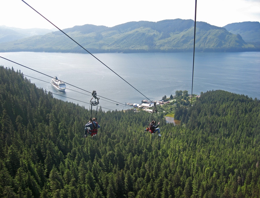 Take A Ride On The Longest Zipline In Alaska At Icy Strait Point