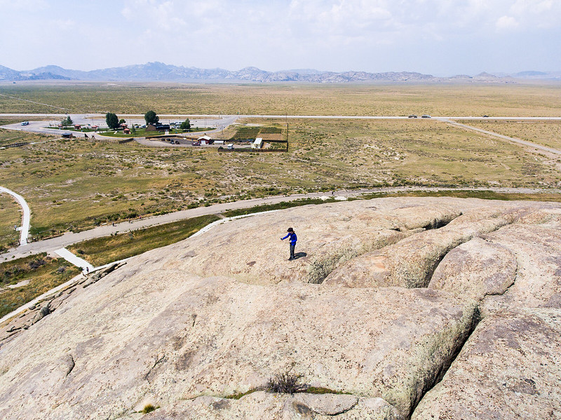 Climb To The Top Of Independence Rock In Wyoming For A Great View