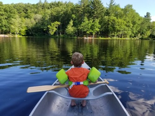 Puffer’s Pond In Amherst, Massachusetts Is A Beach With A Waterfall