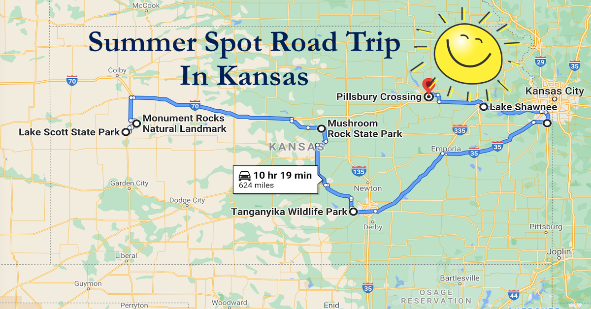 Your Scenic Weekend Summer Spot Road Trip In Kansas