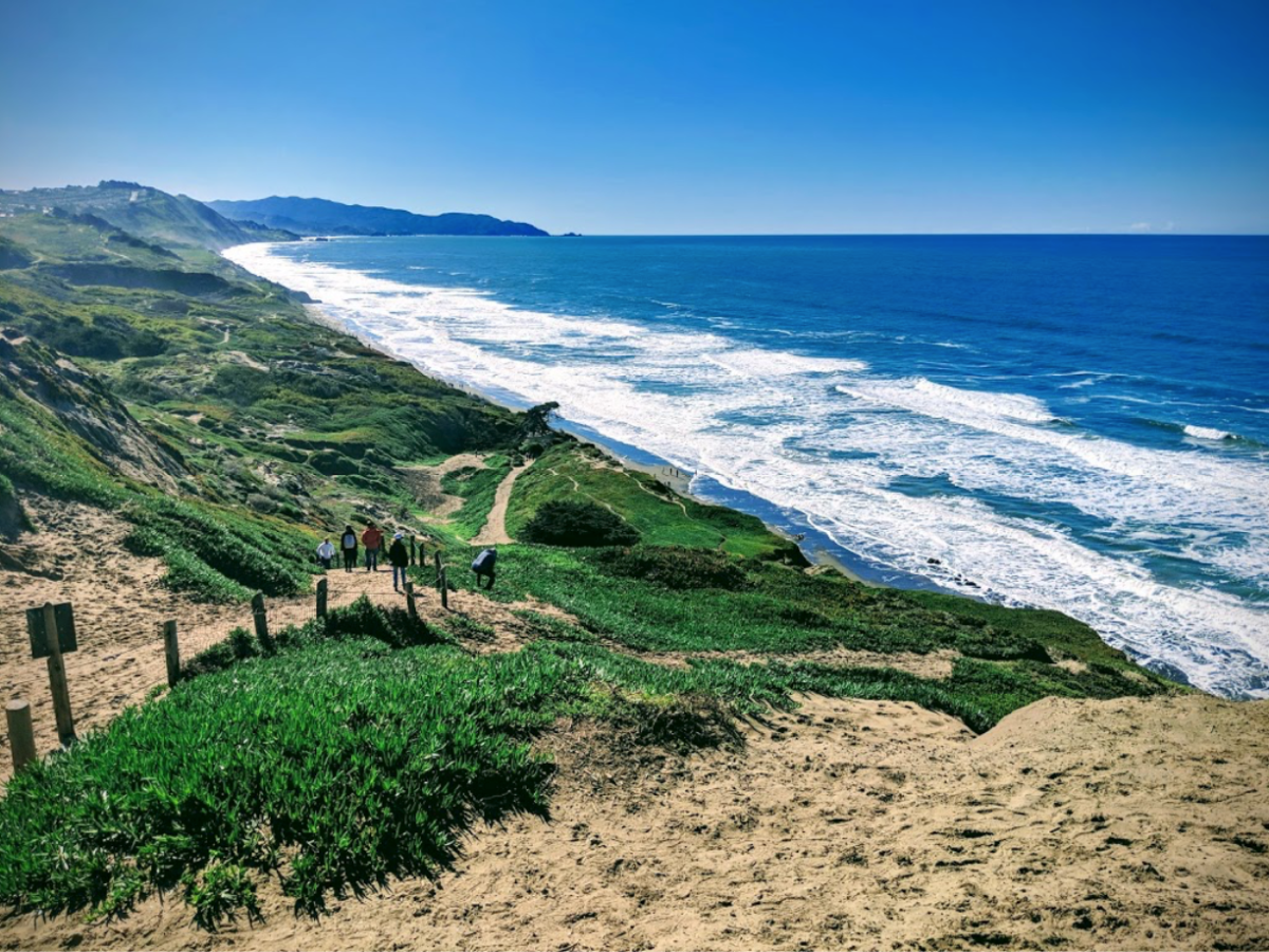 Hike On The Fort Funston Coastal Trail In Northern California