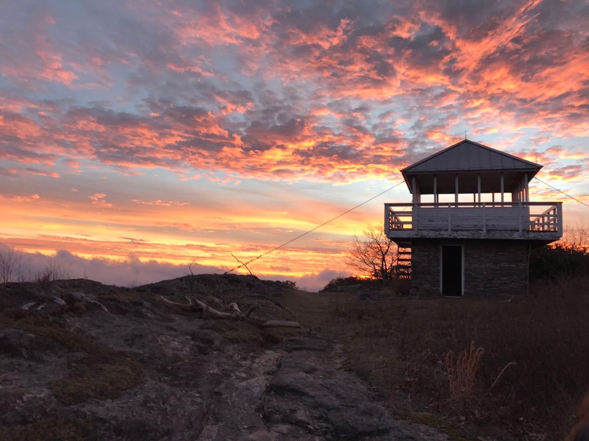 Hike To A Weathered 100-Year-Old Firetower On This North Carolina Trail