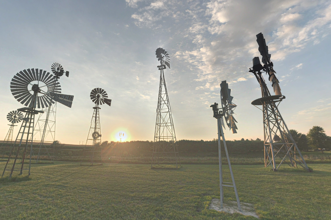 There's A Beautiful Windmill Farm On Minnesota's Southwestern Prairie