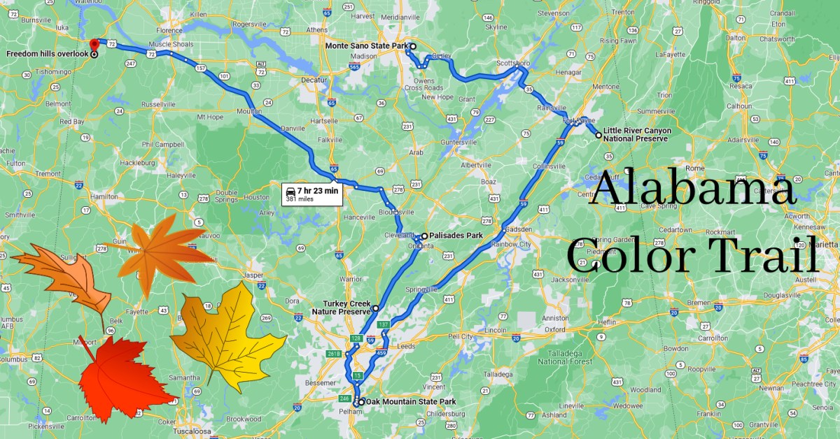 Explore Alabama's Best Fall Foliage on a Scenic Road Trip