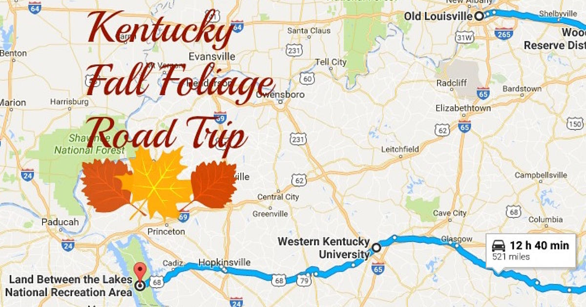 2013 Kentucky Fall Colors Map Fall Color Hotspots Experience
