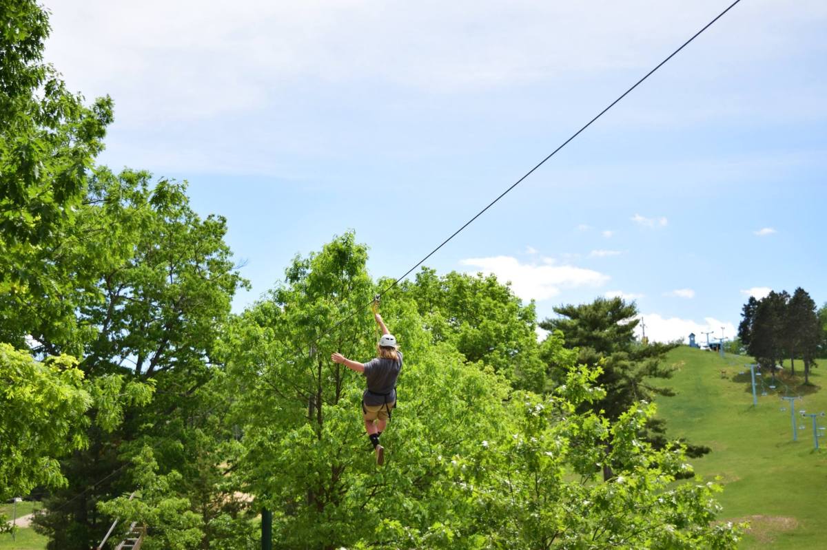 Take A Zip Line Tour In Michigan At Mt. Holiday Resort