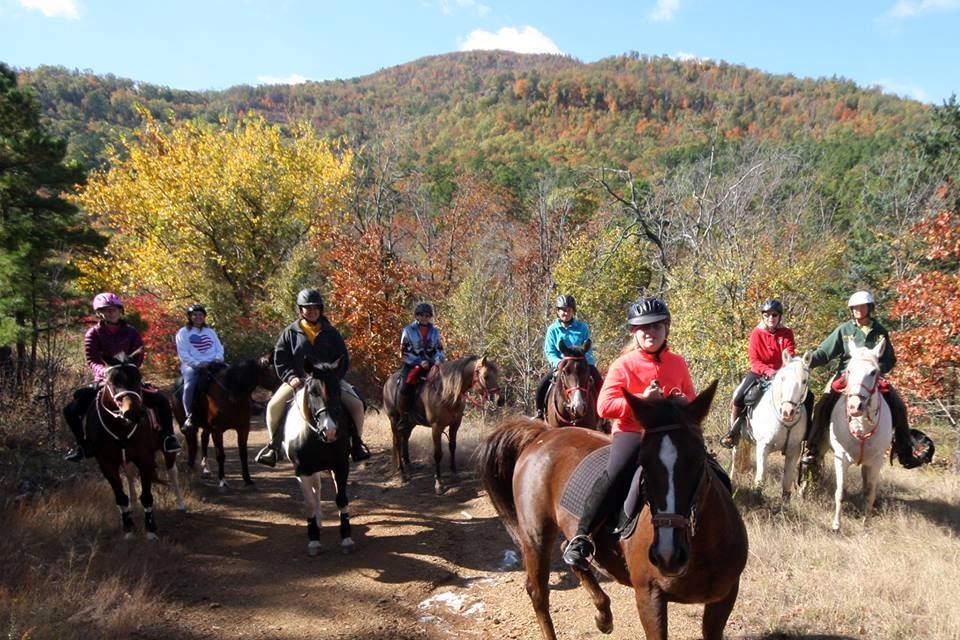Take A Fall Foliage Trail Ride On Horseback In Arkansas