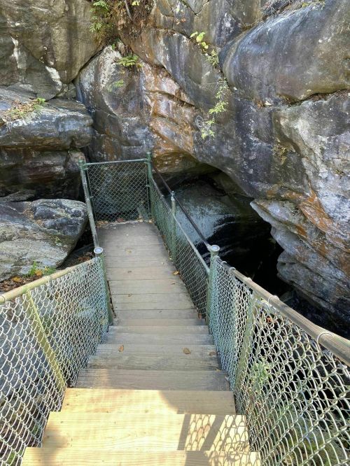 See A Natural Marble Arch At Natural Bridge State Park In Massachusetts