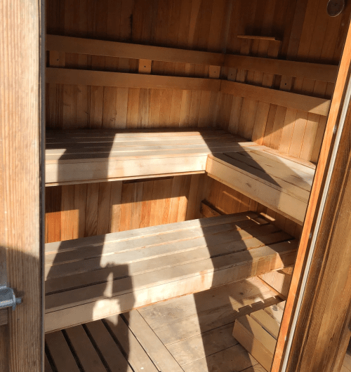 Watch Snow Fall From A Cozy Finnish Sauna In Arkansas