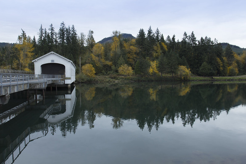This Is The Widest - And Most Beautiful - Covered Bridge In Oregon