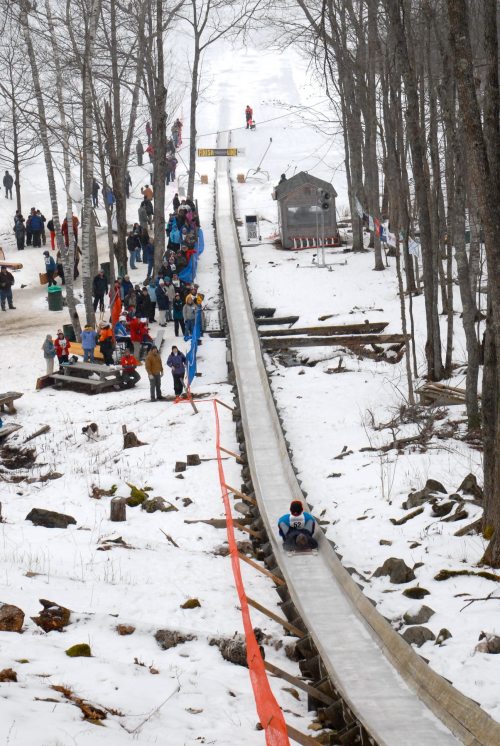 The Toboggan Chute At Maine's Camden Snow Bowl Is A Must-See