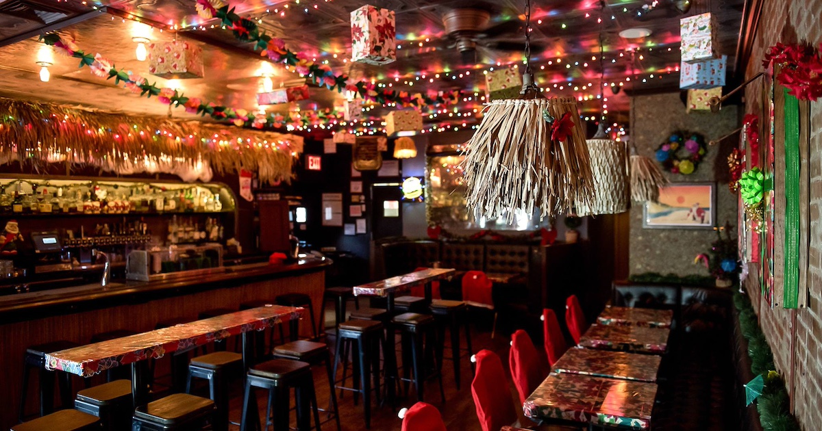Surf Your Way Into The Holiday Season At Theses Christmas Tiki Bars In ...