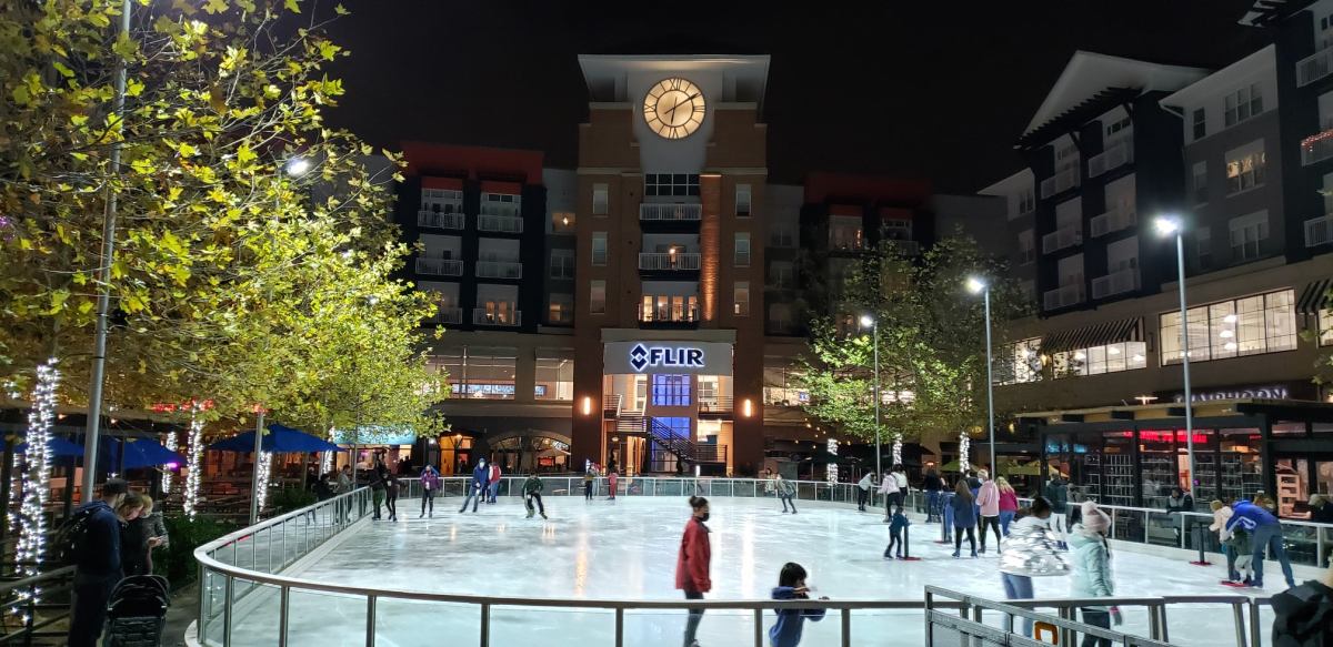 Pentagon Row Is An Epic Outdoor Ice Skating Rink In Virginia
