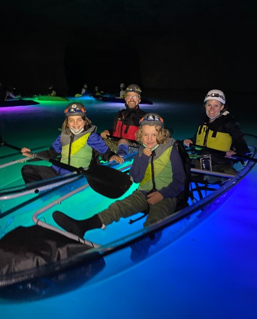 Paddle To An Underground Waterfall On The Mine Glow Tour In Kentucky