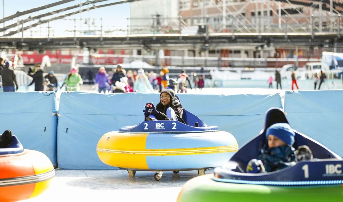 Bumper Cars On Ice Is In New York And It's Loads Of Fun
