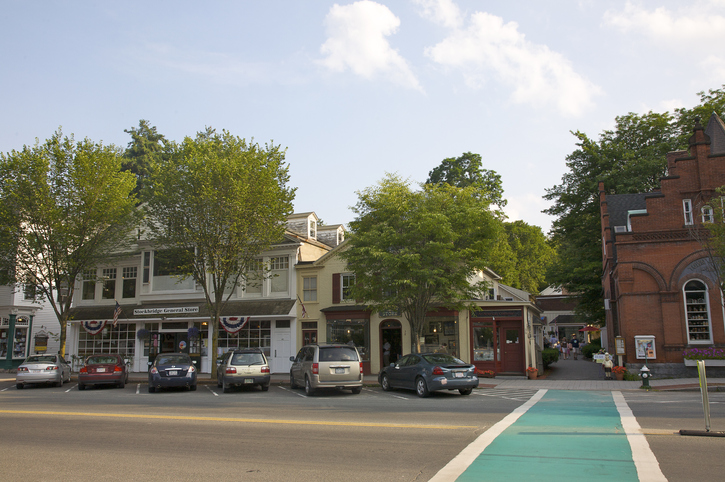 Stockbridge Has A Stretch Of Shops In Massachusetts