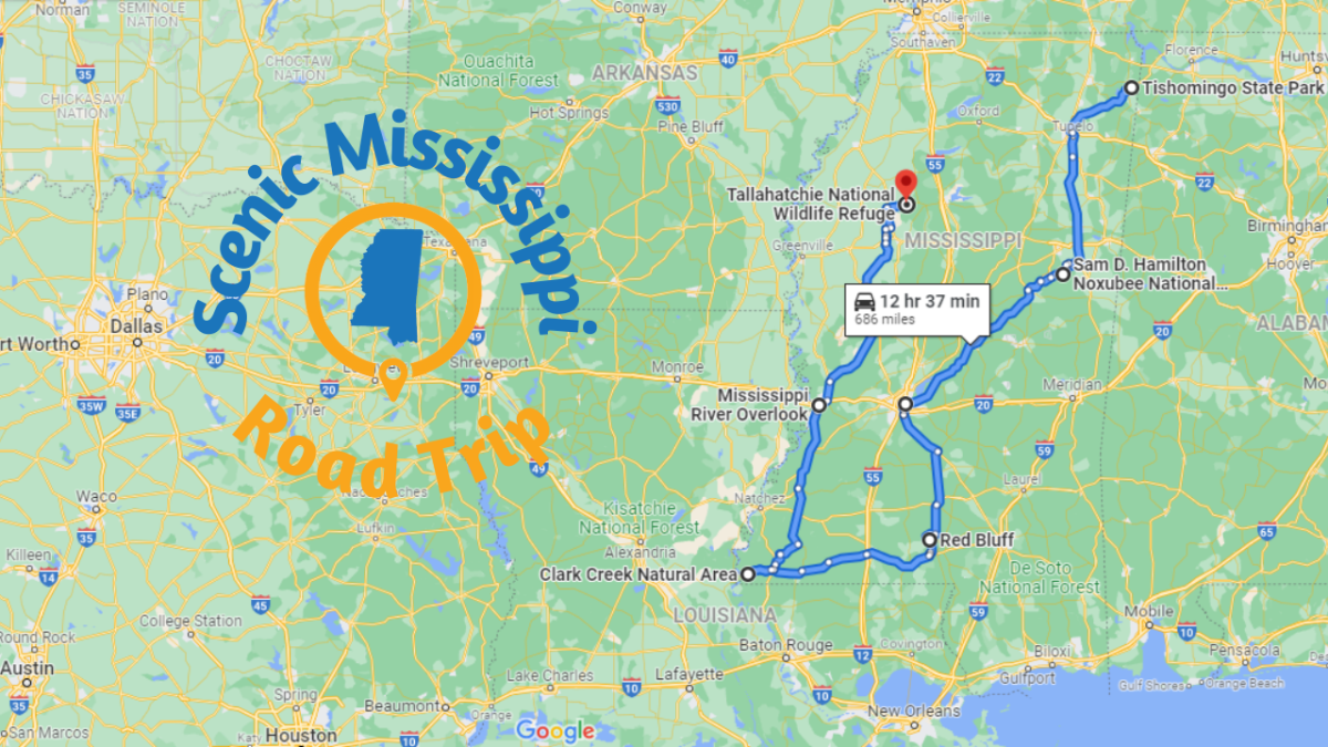 This Road Trip Leads To Some Of The Most Scenic Parts Of Mississippi