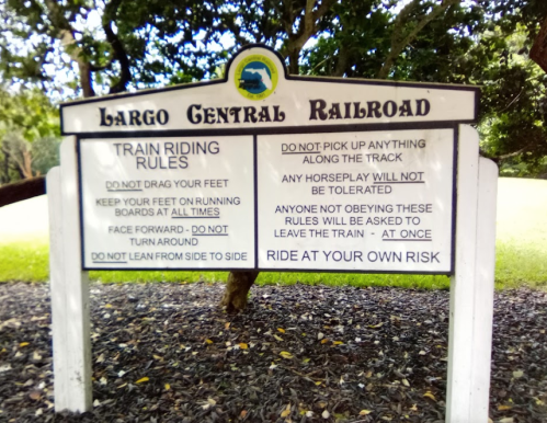 Scenic Miniature Train Ride: Largo Central Railroad In Florida