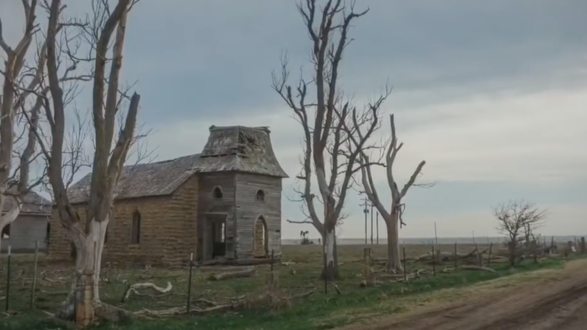 This Ghost Town In Kansas Is Home To A Decaying Church