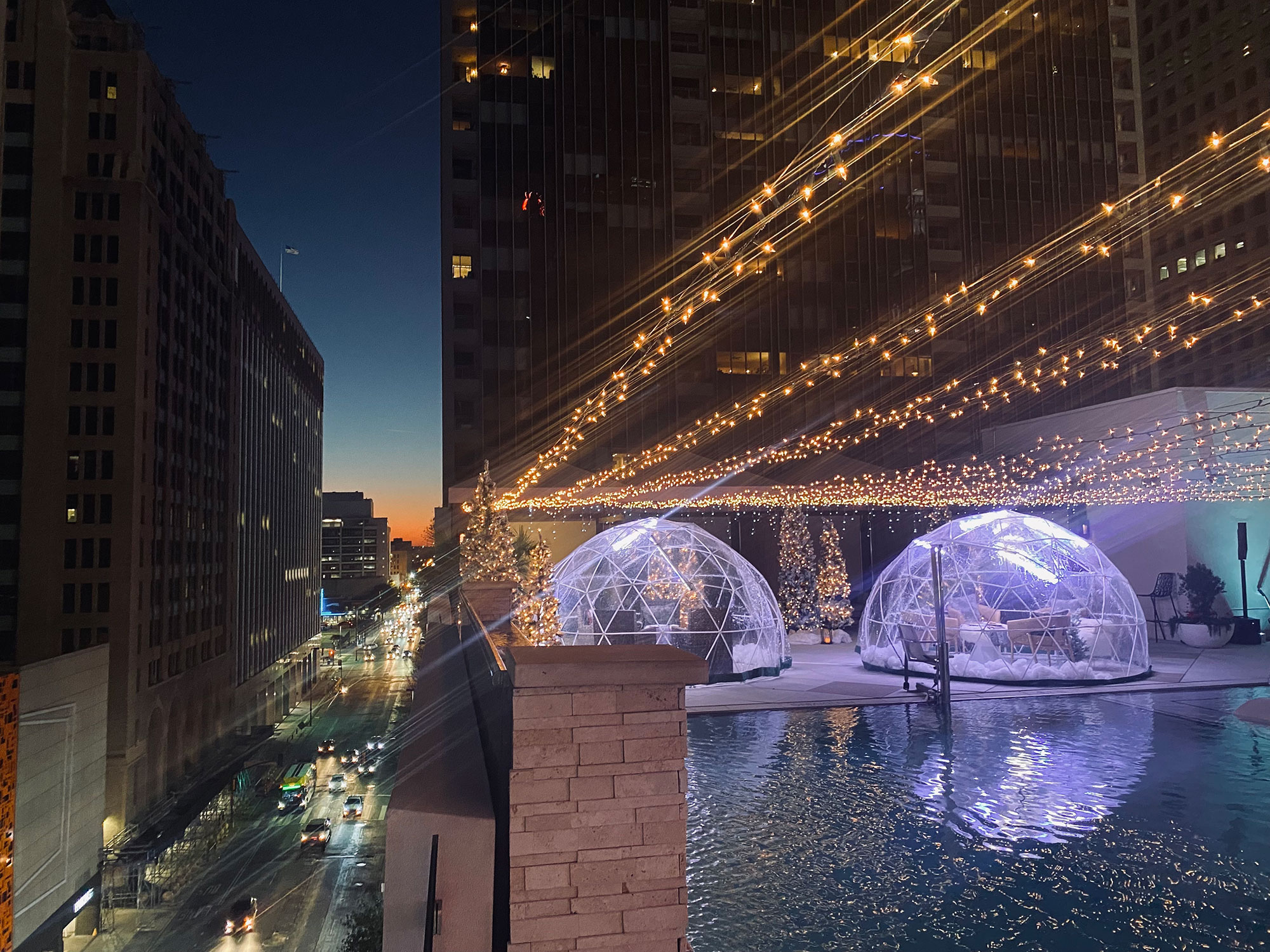 Dine Inside A Private Igloo With Your Very Own Firepit At The Adolphus ...