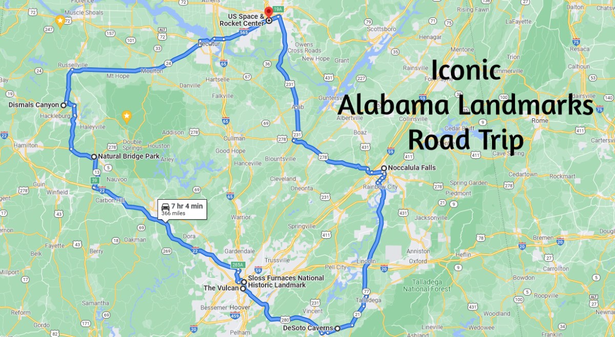This Alabama Road Trip Leads To 7 Iconic Landmarks