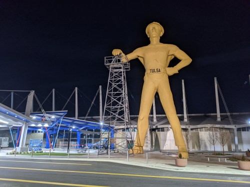 Here’s The Story Behind The Golden Driller Statue In Oklahoma