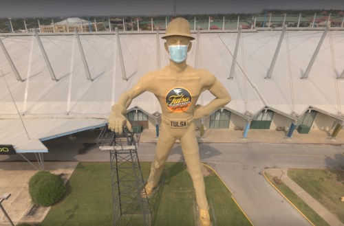 Here’s The Story Behind The Golden Driller Statue In Oklahoma