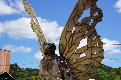 The Story Behind The Mothman Statue In Point Pleasant, WV