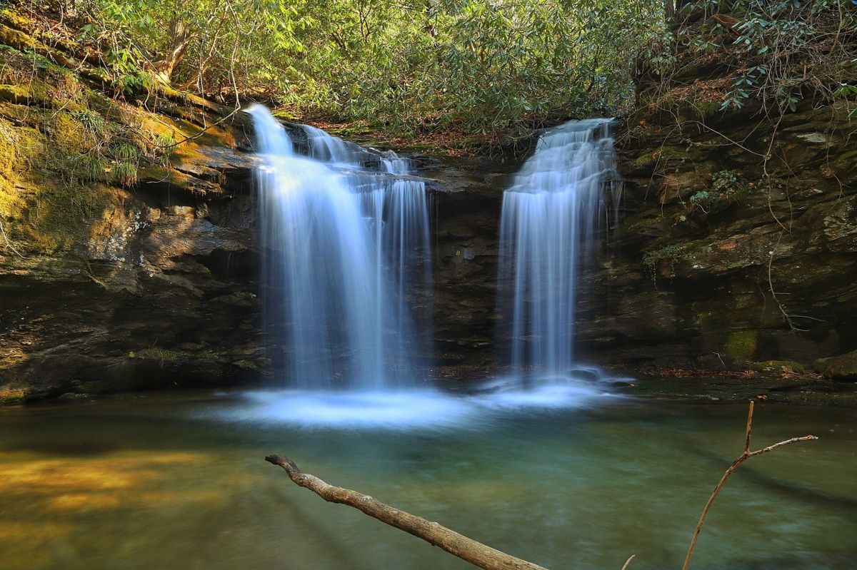 Hike To A Rare Double Waterfall In South Carolina On This Trail