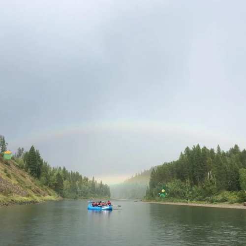 Enjoy A Scenic Float At Glacier National Park In Montana