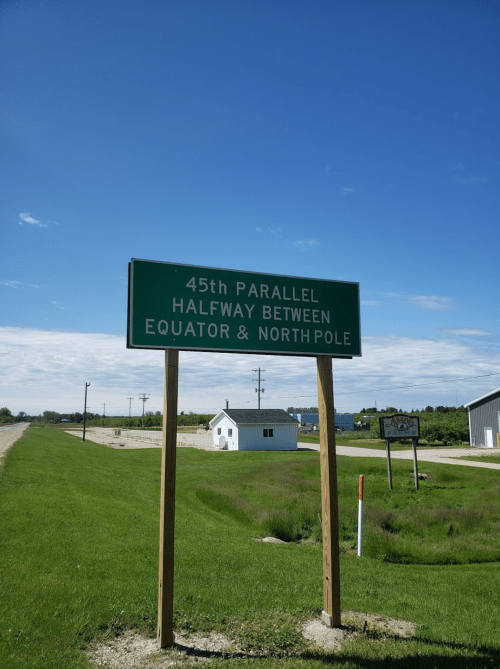 Kewadin Is Home To A Marker For The 45th Parallel In Michigan
