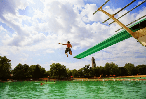 Head To Centennial Beach To Swim In A Former Quarry In Illinois