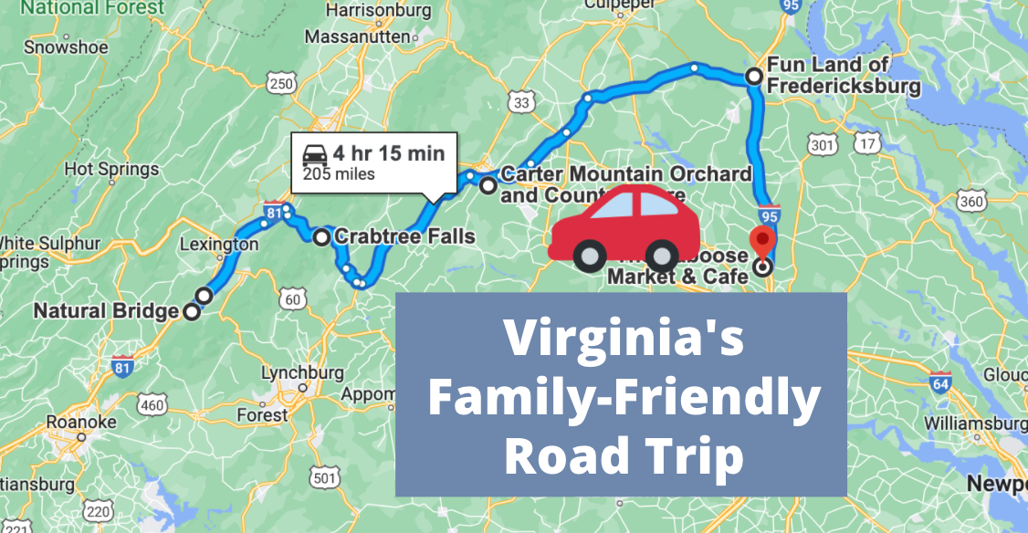 You'll Love Taking Tis Road Trip To Virginia's Family-Friendly Attractions