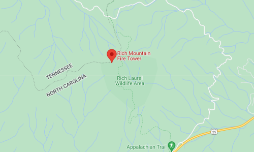 You Can Drive Right Up To Rich Mountain Fire Tower In North Carolina