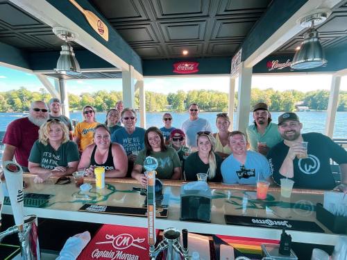 Floating Bar In Wisconsin: The Sandbar On The Biron Flowage