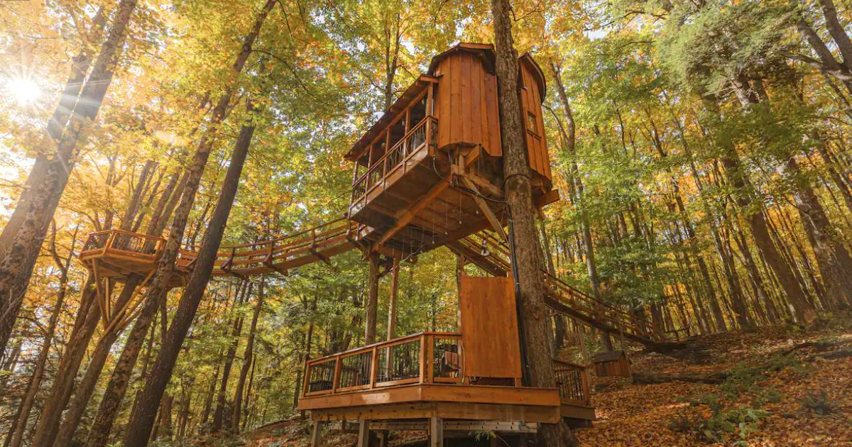 This Cozy Airbnb Is One Of The Coolest Treehouses In New York