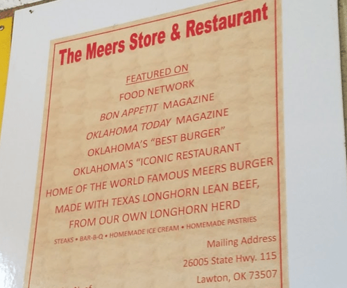 Best Burgers In Oklahoma: Meers Store & Restaurant