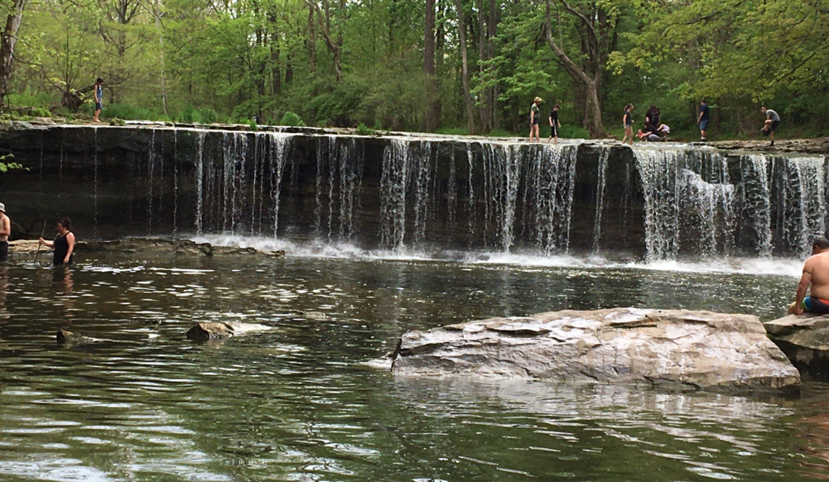 For A Relaxing Time Spend The Day Enjoying This Natural Pool In Indiana