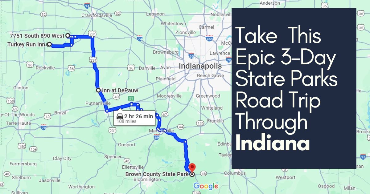 Three-Day Road Trip In Indiana: Visit Three State Parks