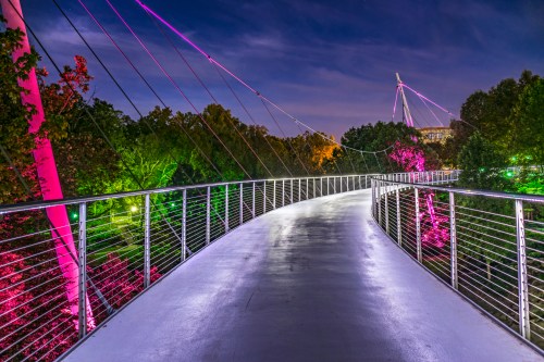 Liberty Bridge At Falls Park On The Reedy: A SC Wonder