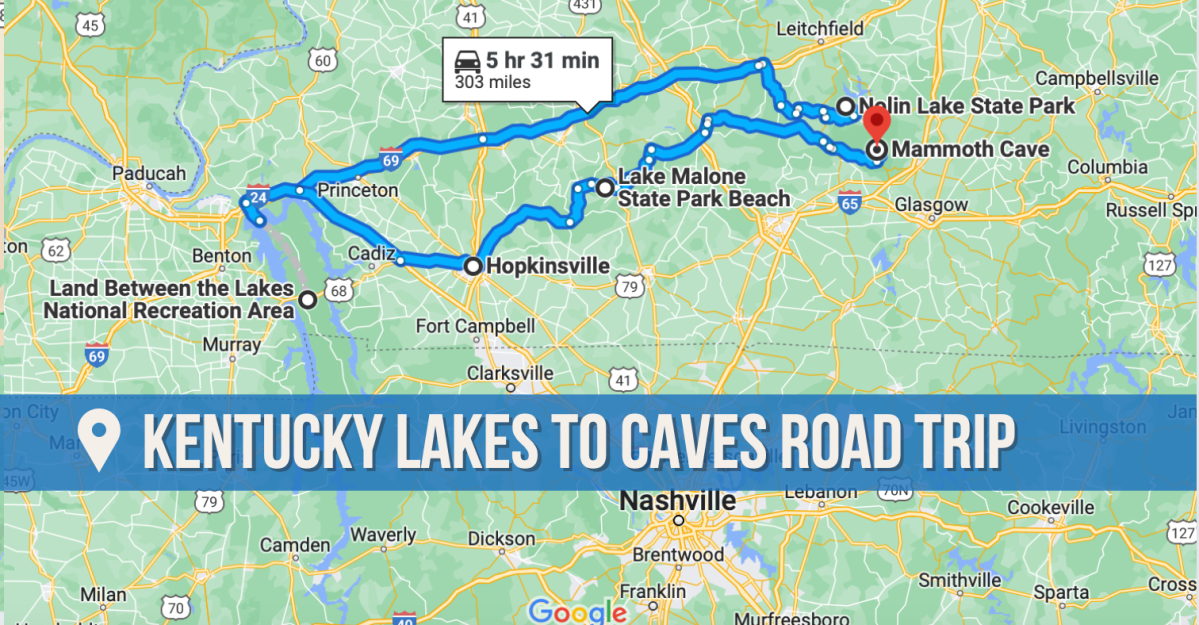 This Epic Kentucky Road Trip Takes You From Lakes To Caves