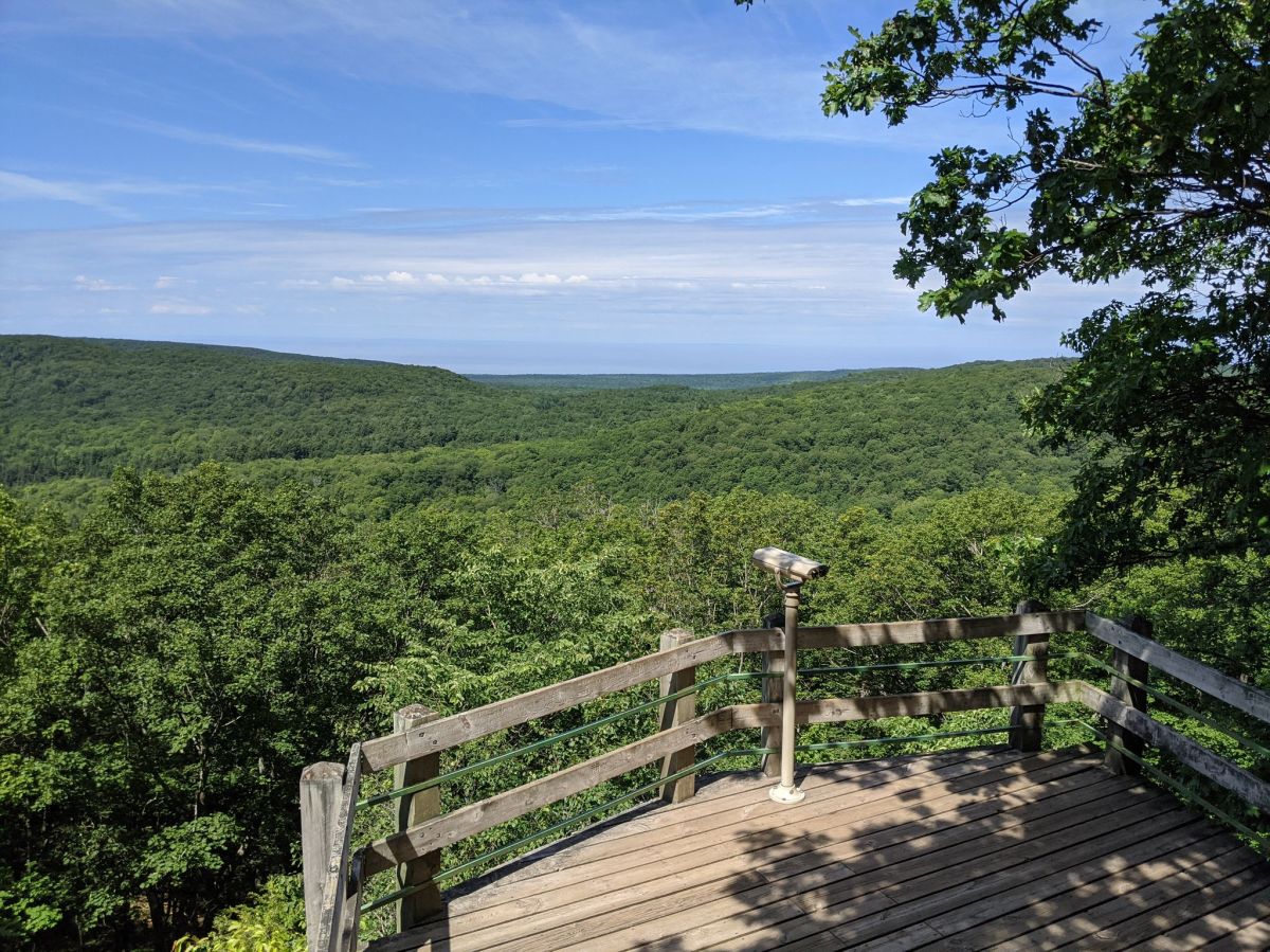Hike A High Elevation Trail In Michigan At Summit Peak