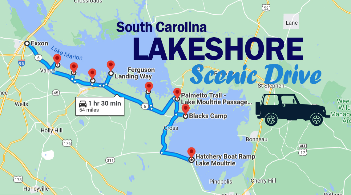 Follow The Beautiful Lakeshore Along This Scenic Drive Through South ...