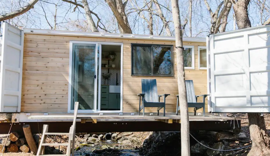 Sleep In A Shipping Container Near Narragansett Bay In Rhode Island