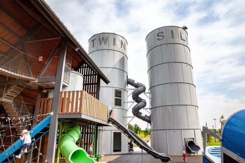 Twin Silo Park In Colorado Is A Dreamy Barn-Themed Playground