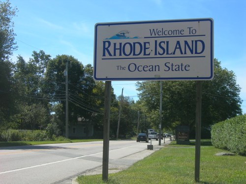 The Best Sight In The World: Welcome To Rhode Island Sign
